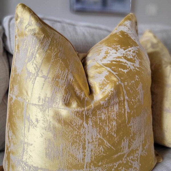 Gold Pillow - Etsy