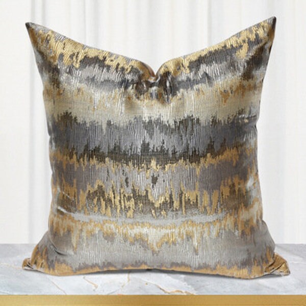 Metallic Gold Pillow - Etsy