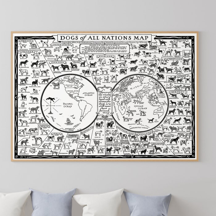 Dog Maps - Etsy