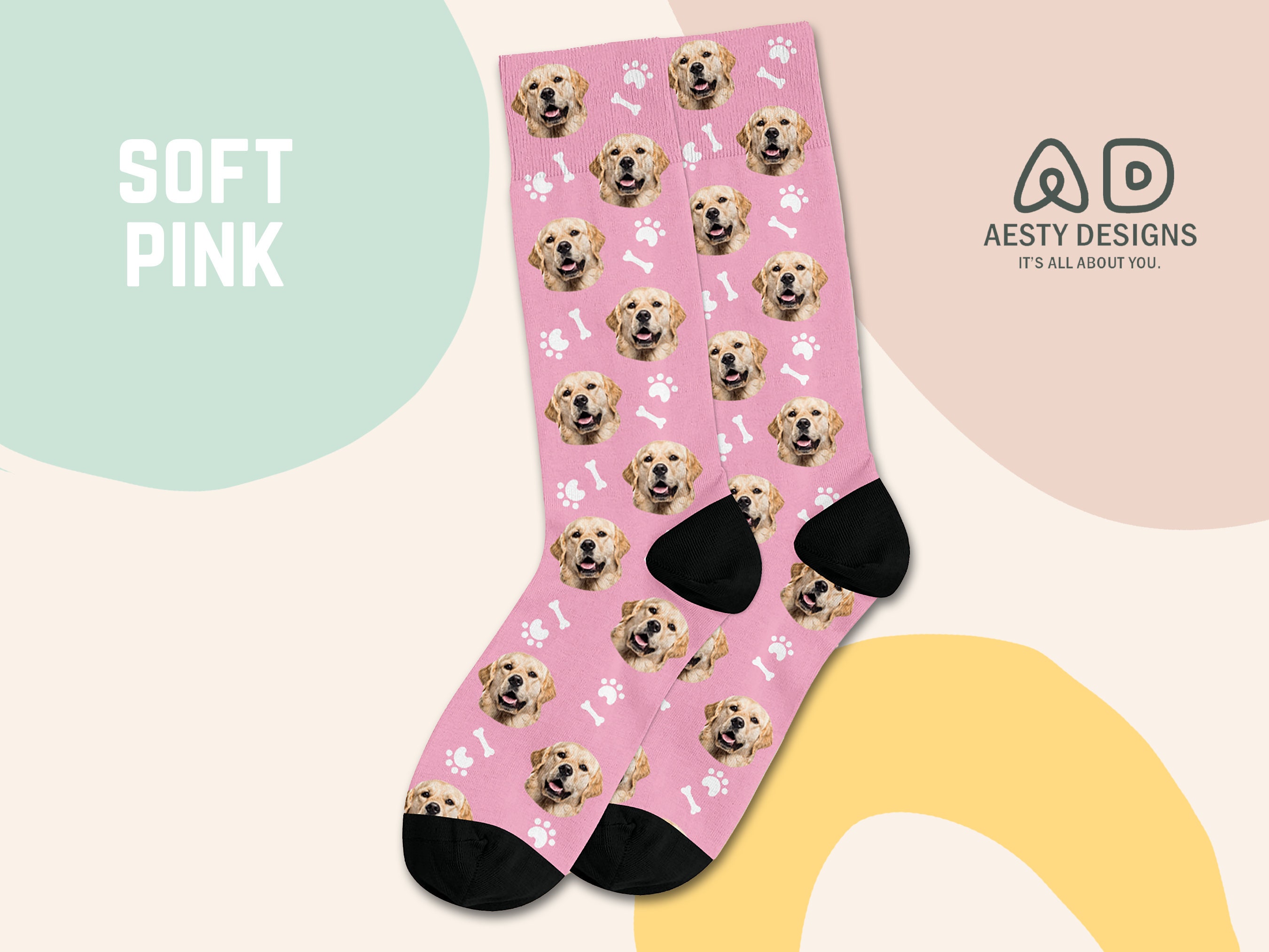 Custom Dog Socks Personalized Pet Photo Socks Dog Face Photo - Etsy