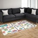 City Traffic Map Children Friendly Carpet, Traffic Car Road Map Rug ...