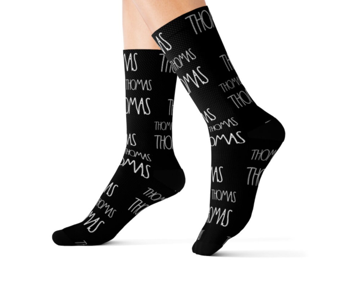Name Socks Custom Personalized Socks Socks With Text Name On | Etsy