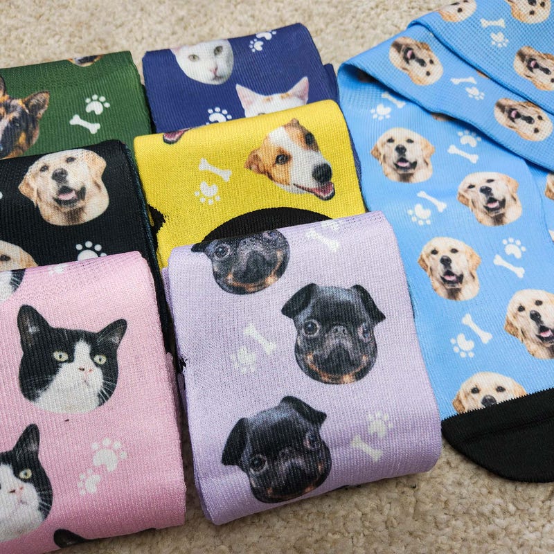 Face Photo Tie and Socks - Etsy