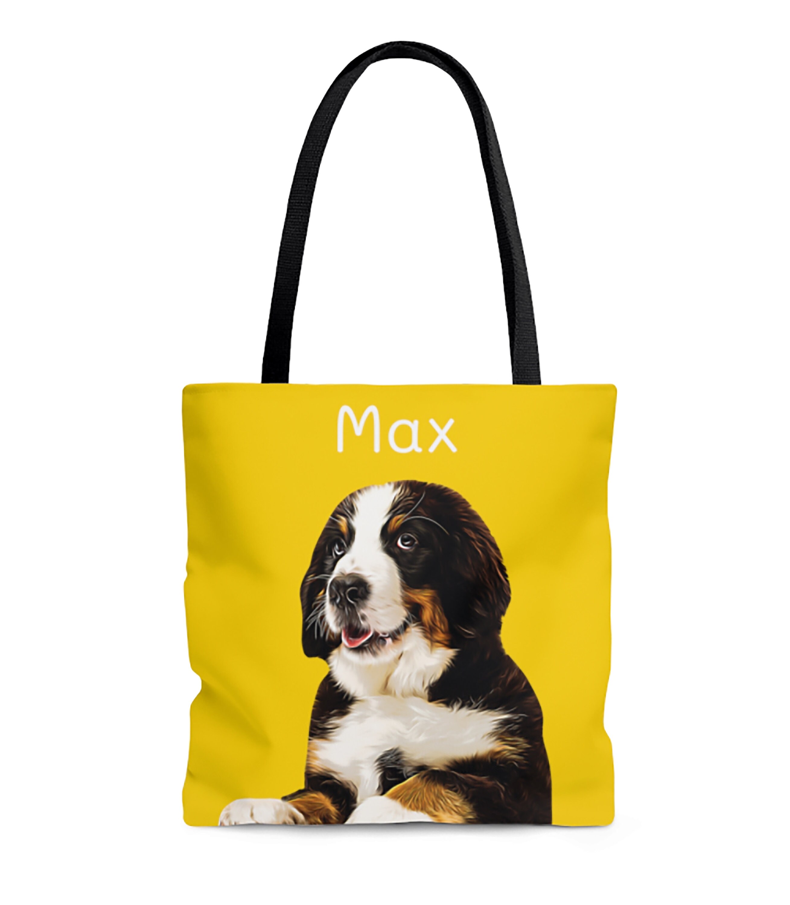 Custom Dog Photo Tote Bag Pet Picture Tote Bag With Name Pet | Etsy