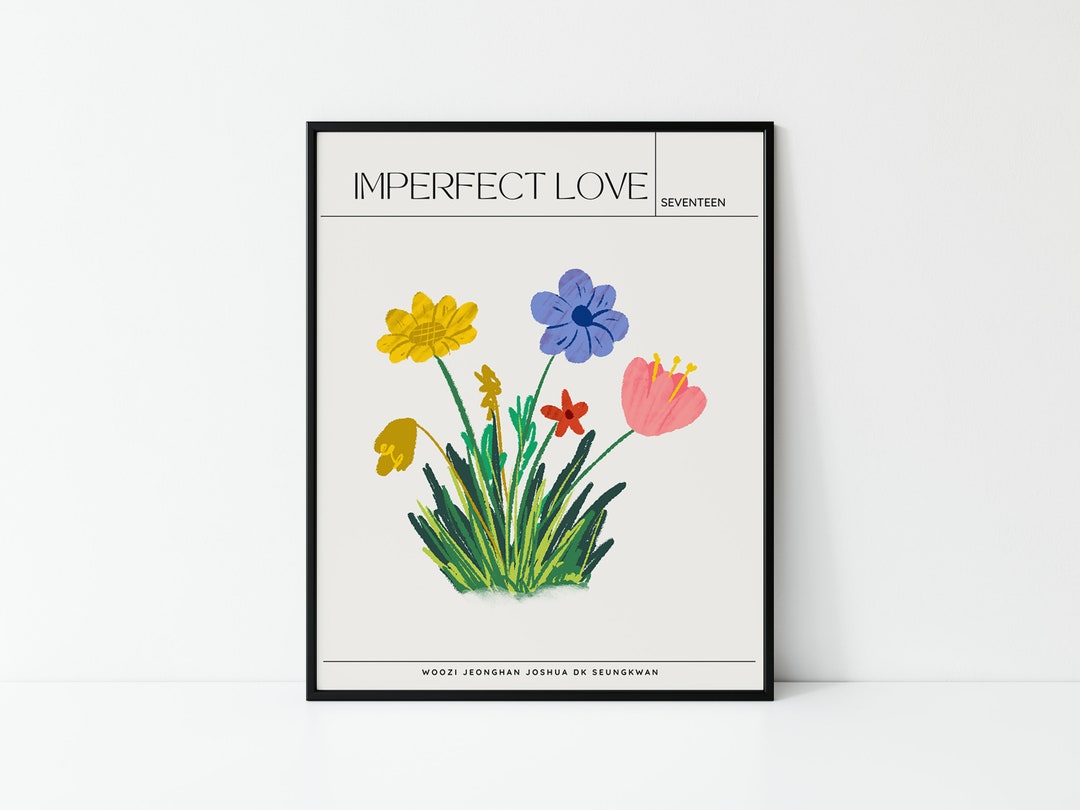 Seventeen Inspired Imperfect Love Kpop Lyrics Digital Wall Print - Etsy