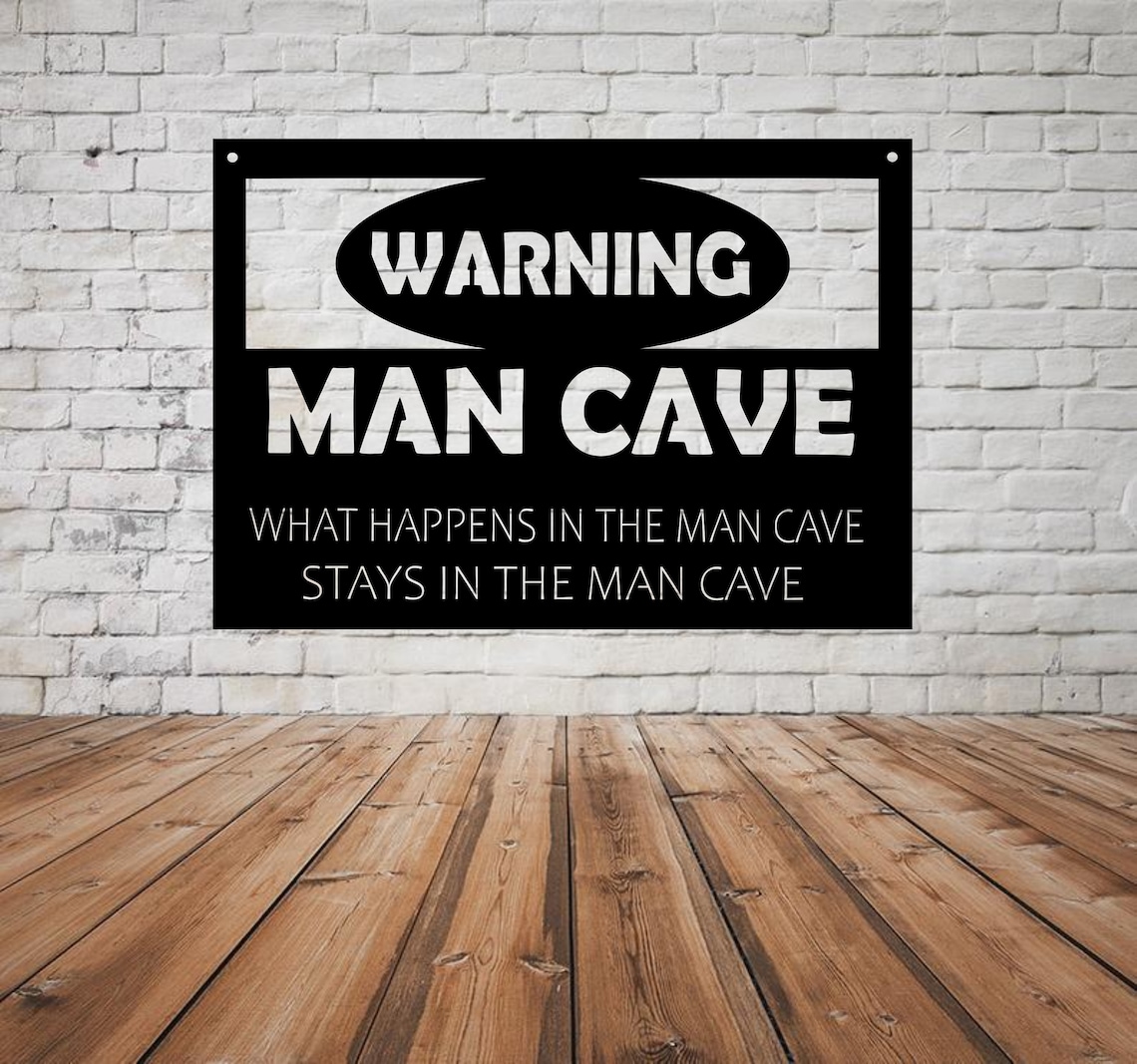 Custom Metal Man Cave Sign, Man Cave Decor, Man Cave Metal Signs ...