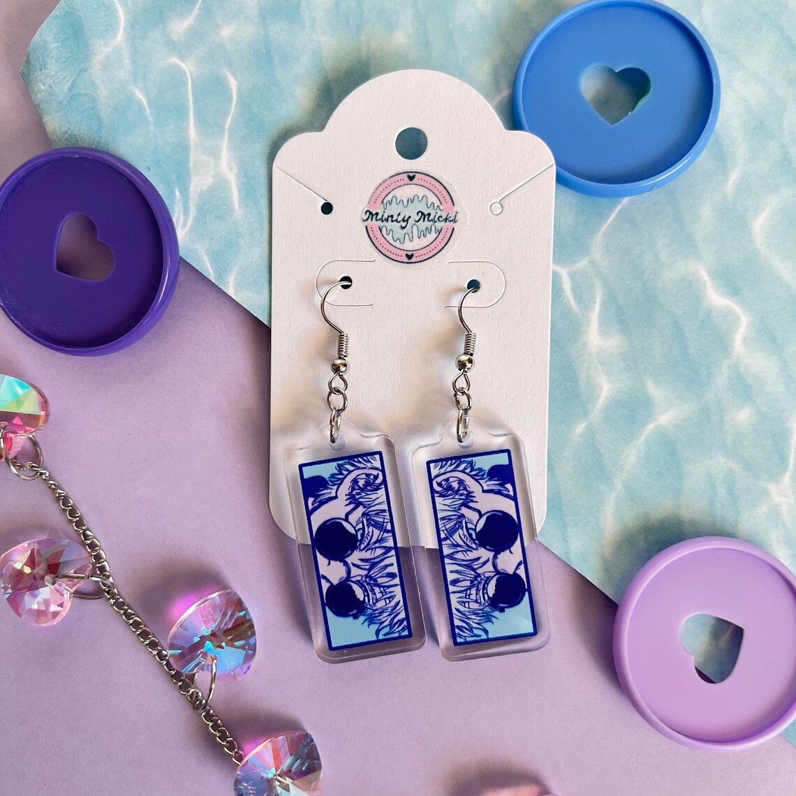 Gojo Inspired Earrings | Anime Gift | Jjk | Anime Jewelry | Satoru ...