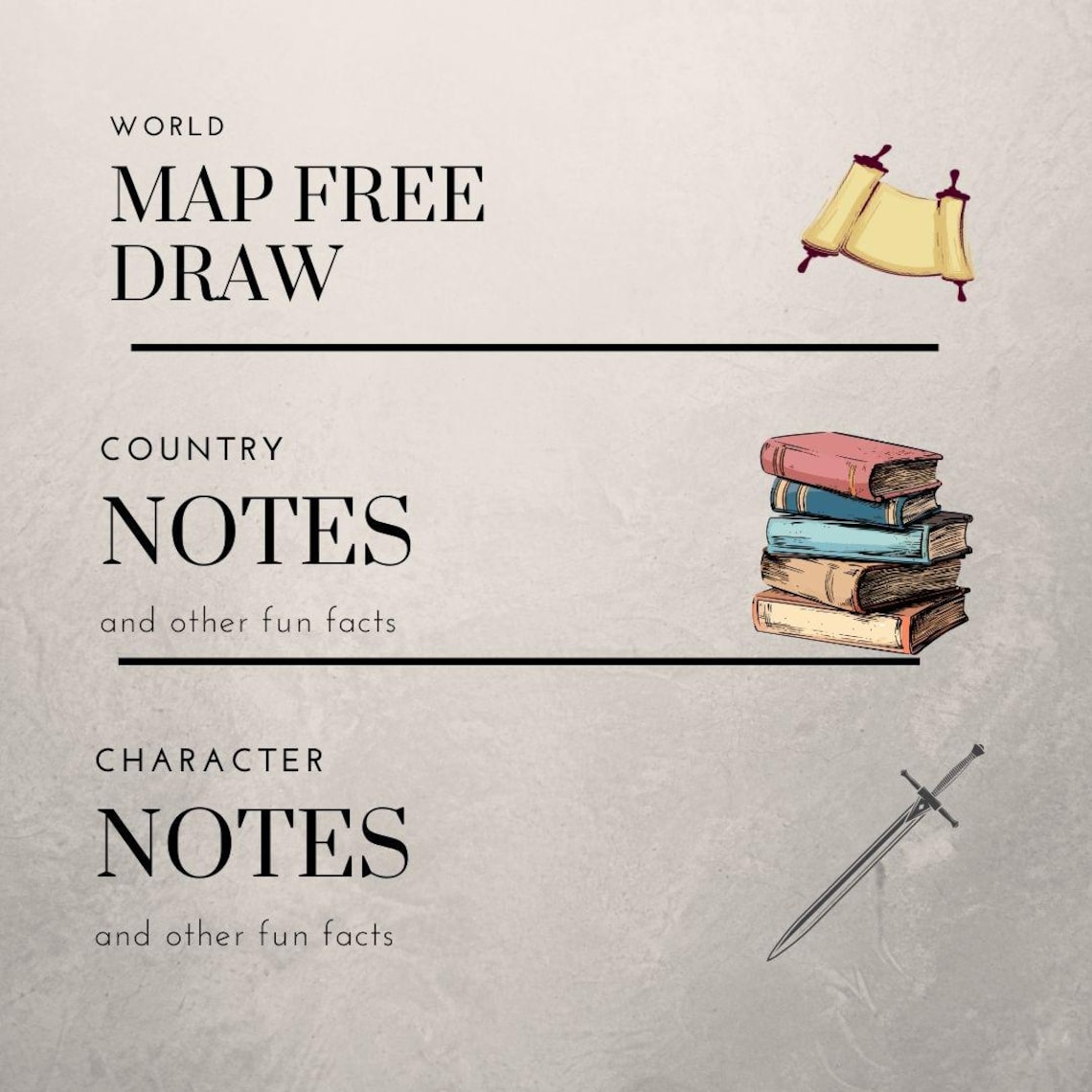 Fantasy Worldbuilding Journal and Writing Planner PDF - Etsy