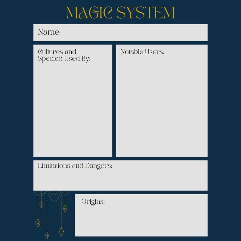 Fantasy Worldbuilding Journal and Writing Planner PDF - Etsy