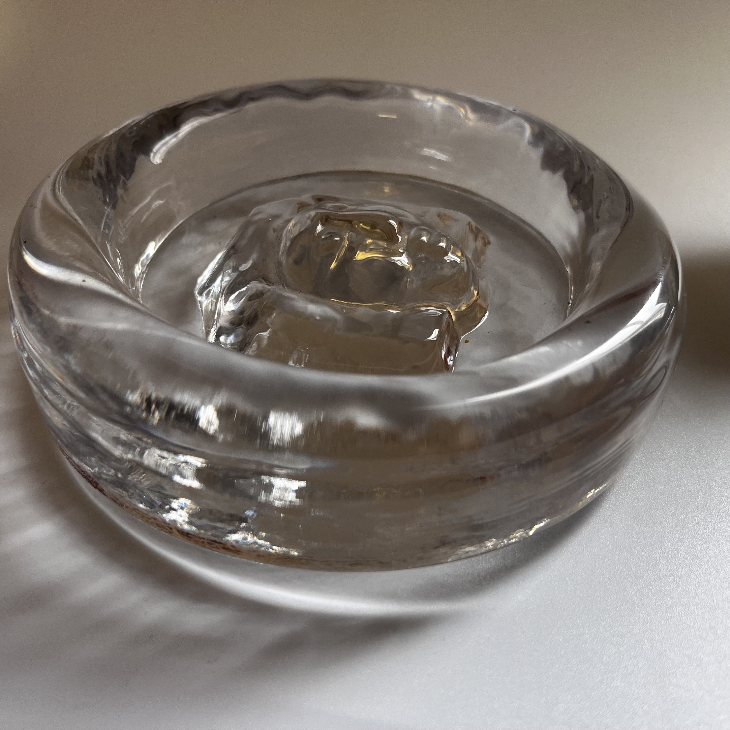 Rare Erik Hoglund 70s Paperweight Suncatcher Bowl Handmade Glass ...