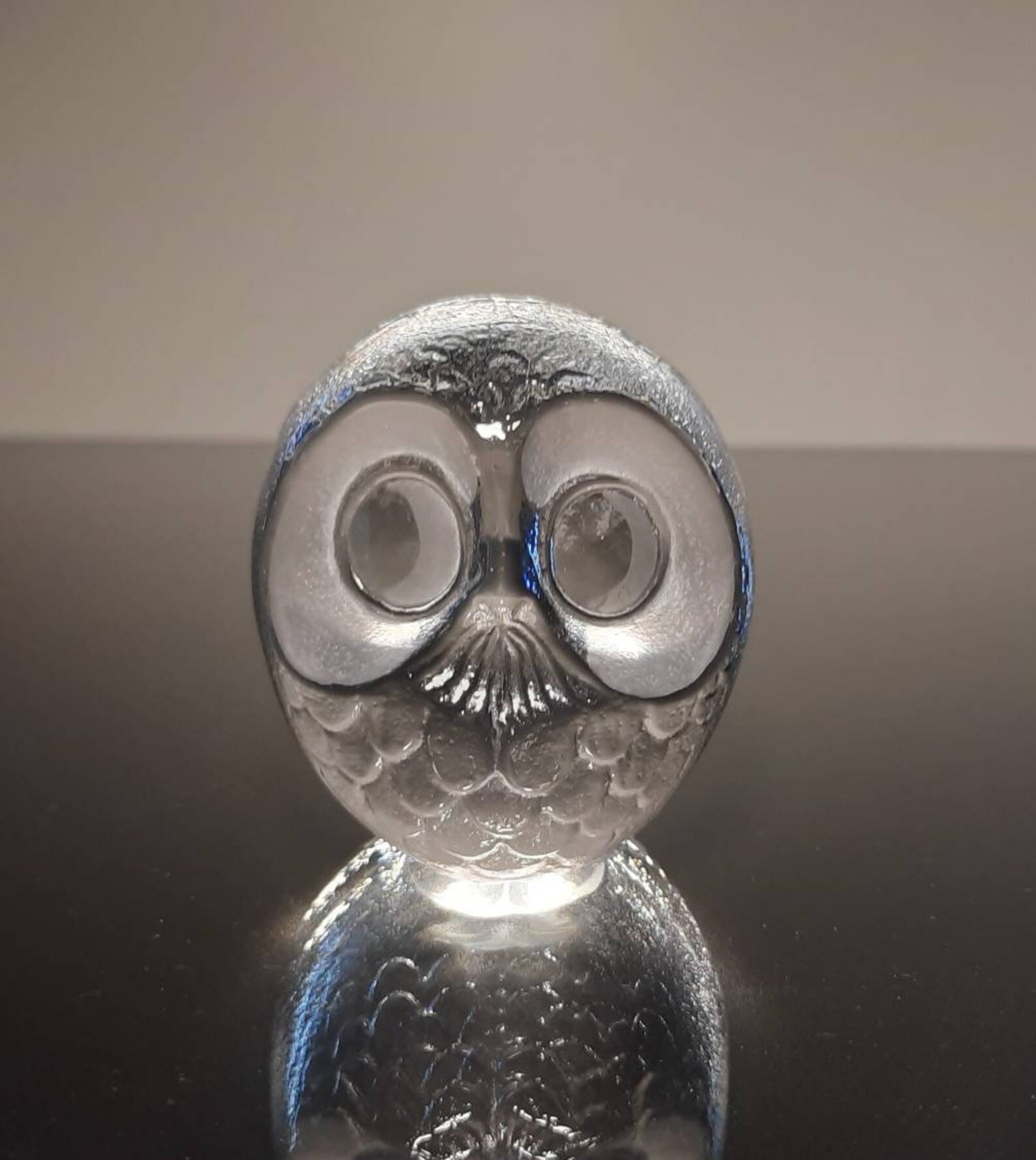 Mats Jonasson Crystal Owl Figurine Sculpture Wildlife Etsy