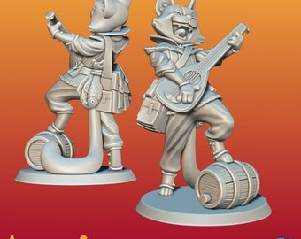 Cat Bard Miniature | Etsy