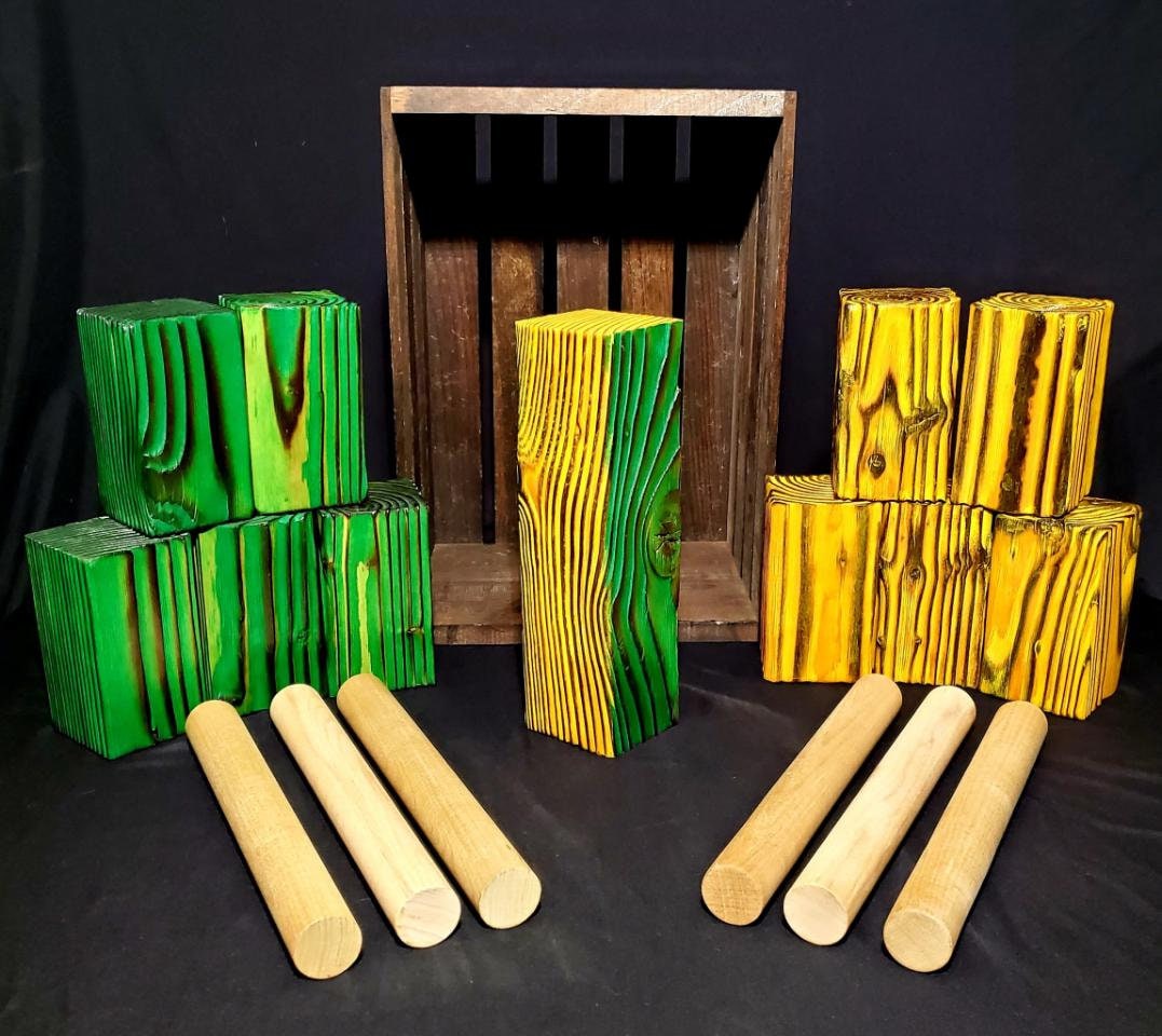 Handmade Kubb Set - Etsy