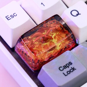 Charizard Pokemon Keycap, Custom Pokemon Resin Keycap, Handmade Artisan ...