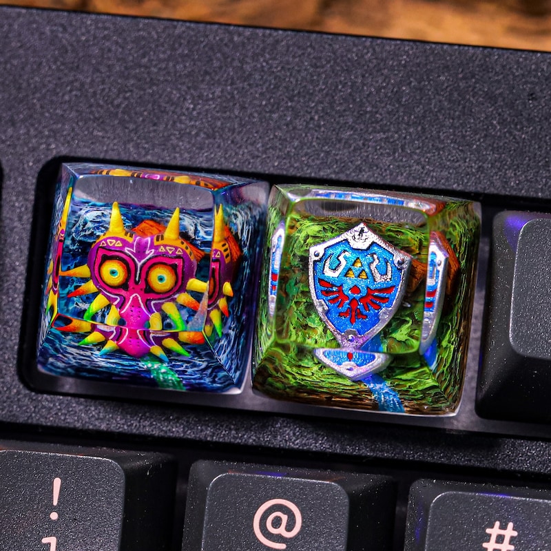 Resin Anime Key Caps - Etsy