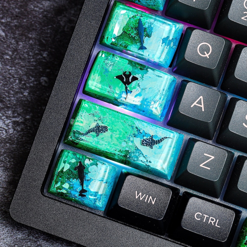 Keycap Resin Shark - Etsy