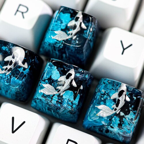Epoxy Resin Artisan Keycap Custom Keycaps Botanical Keycaps - Etsy Hong ...