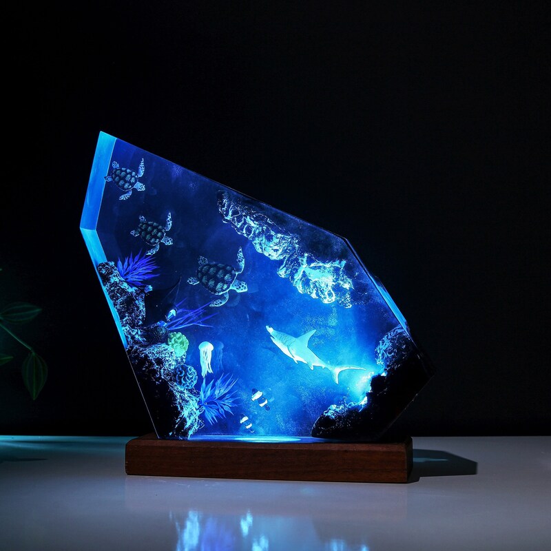 Epoxy Resin Lamp - Etsy