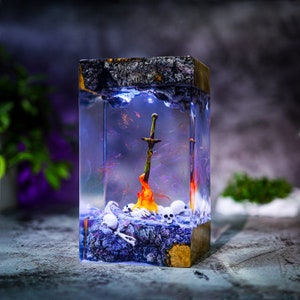 Resting Place in D.ark Sou.ls Night Light Bo.nfire Da.rk Soul Lamp, D ...