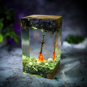 Resting Place in D.ark Sou.ls Night Light Bo.nfire Da.rk Soul Lamp, D ...