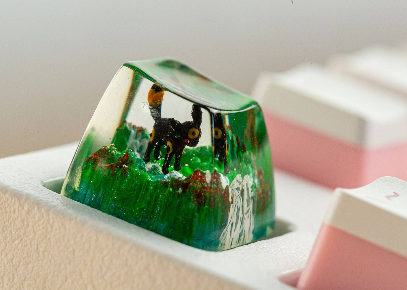 Umbreon Artisan Keycap Shiny Umbreon pokemon keycap resina - Etsy México