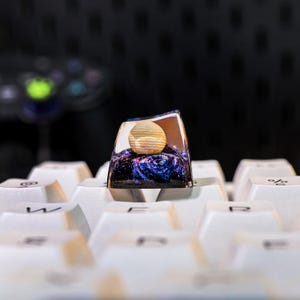 The Sun Keycap, Sun and Moon Keycap Earth Artisan Keycap Galaxy Custom ...