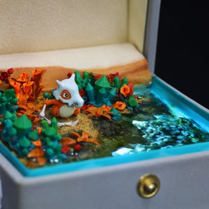 Bulbasaur Pokemon Epoxy Box Pokemon Epoxy Lamp Custom Epoxy Resin Lamp ...