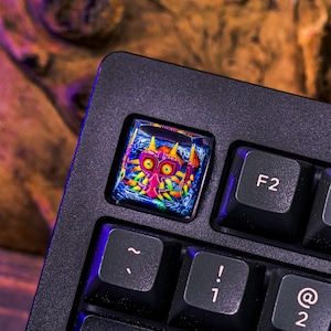 Ma.jo.ra Mask Artisan Keycap, Zel.da Shield Le.gend of Zel.da Resin ...