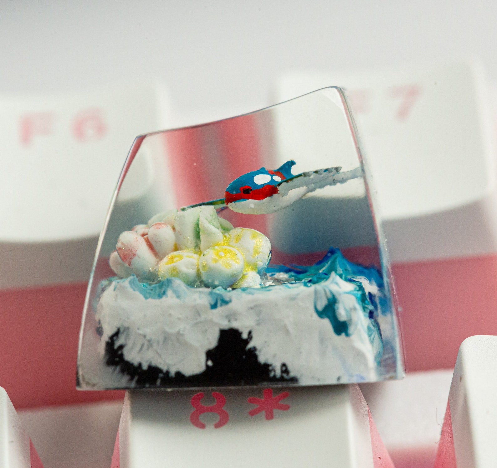 Kyogre Pokemon Keycap Custom Pokemon Resin Keycap Kyogre | Etsy Hong Kong