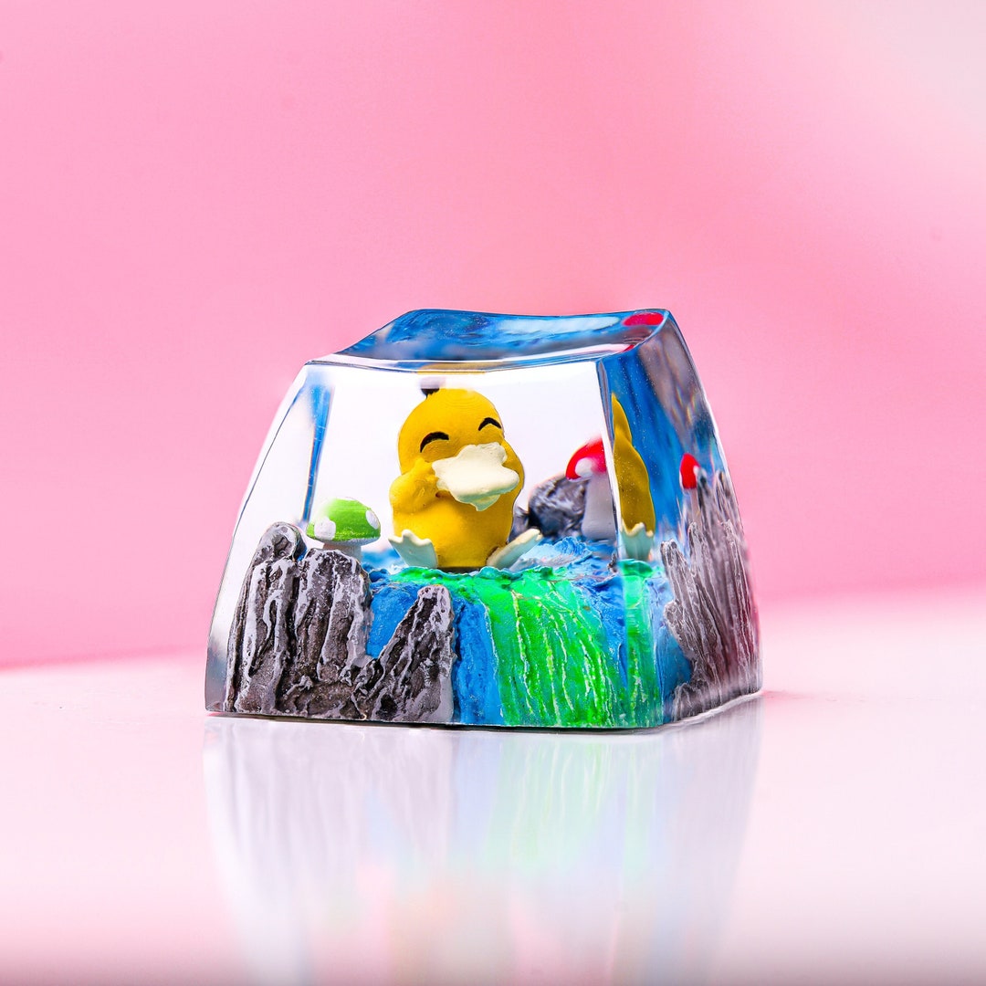 PSYDUCK POKEMON Keycap, Custom Pokemon Spacebar Cute Keyboard Anime ...