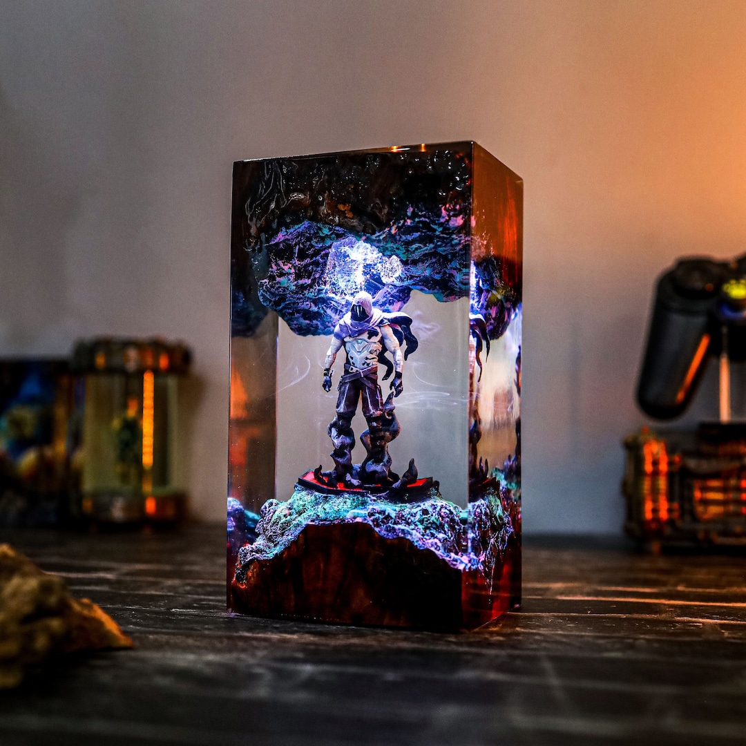 Custom Valorent Epoxy Lamp, Video Game Agent Figurines Night Light ...