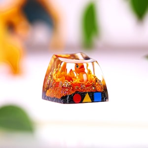 Backlit Charmander Pokemon Keycap, Custom Pokemon Spacebar Cute ...