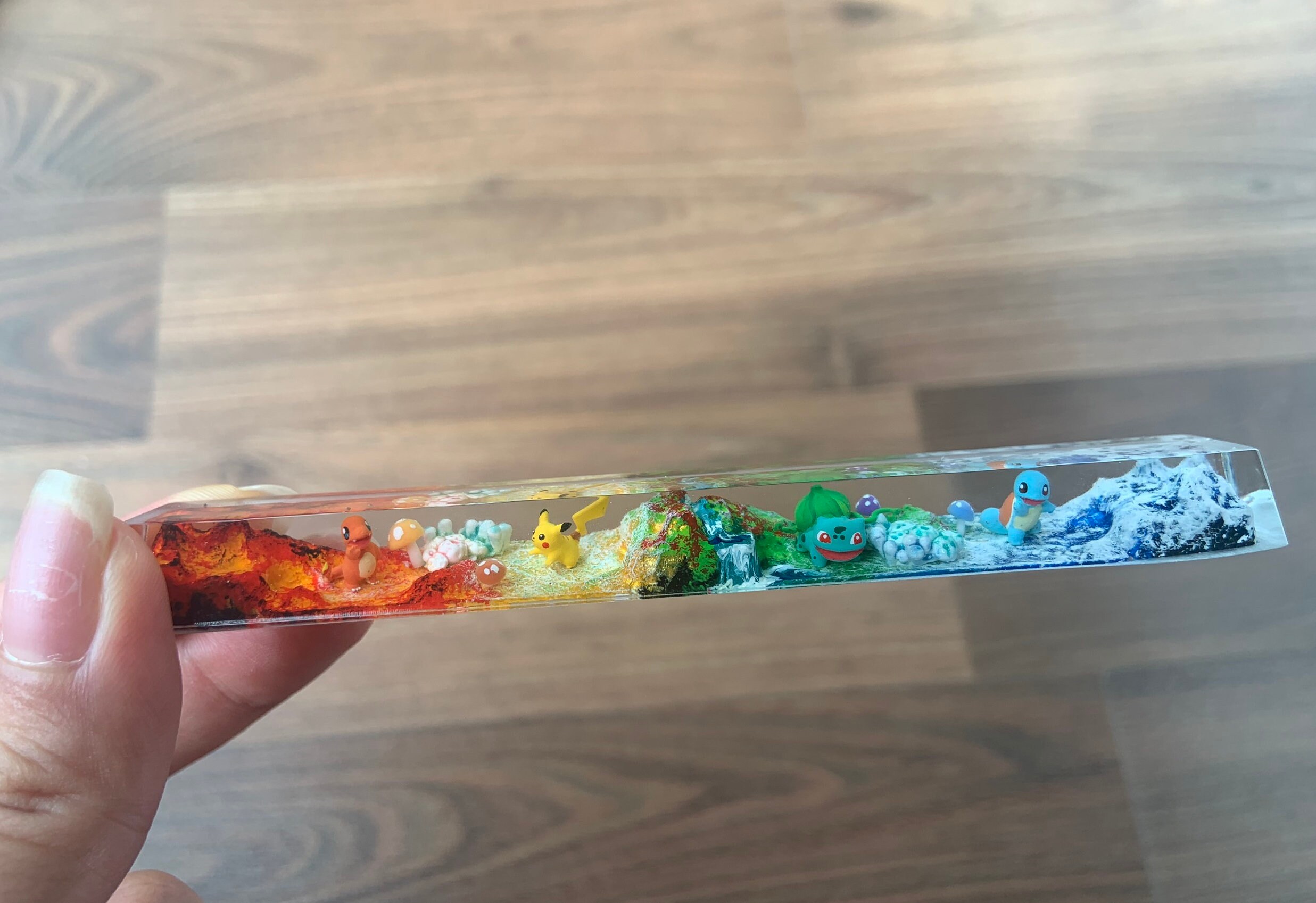 Custom Pokemon Resin Spacebar Keycap Pokemon Artisan Keycap | Etsy