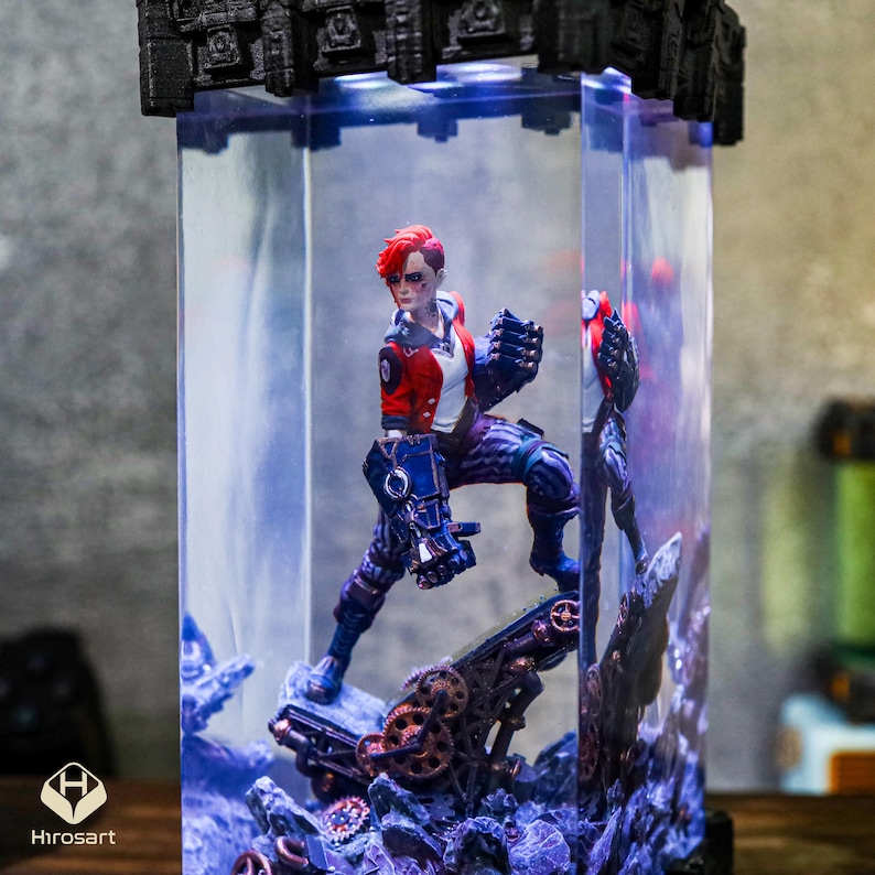 Lea.gue of Leg.ends Figure Resin Lamp, Arca.ne LOL Resin Figures Table ...