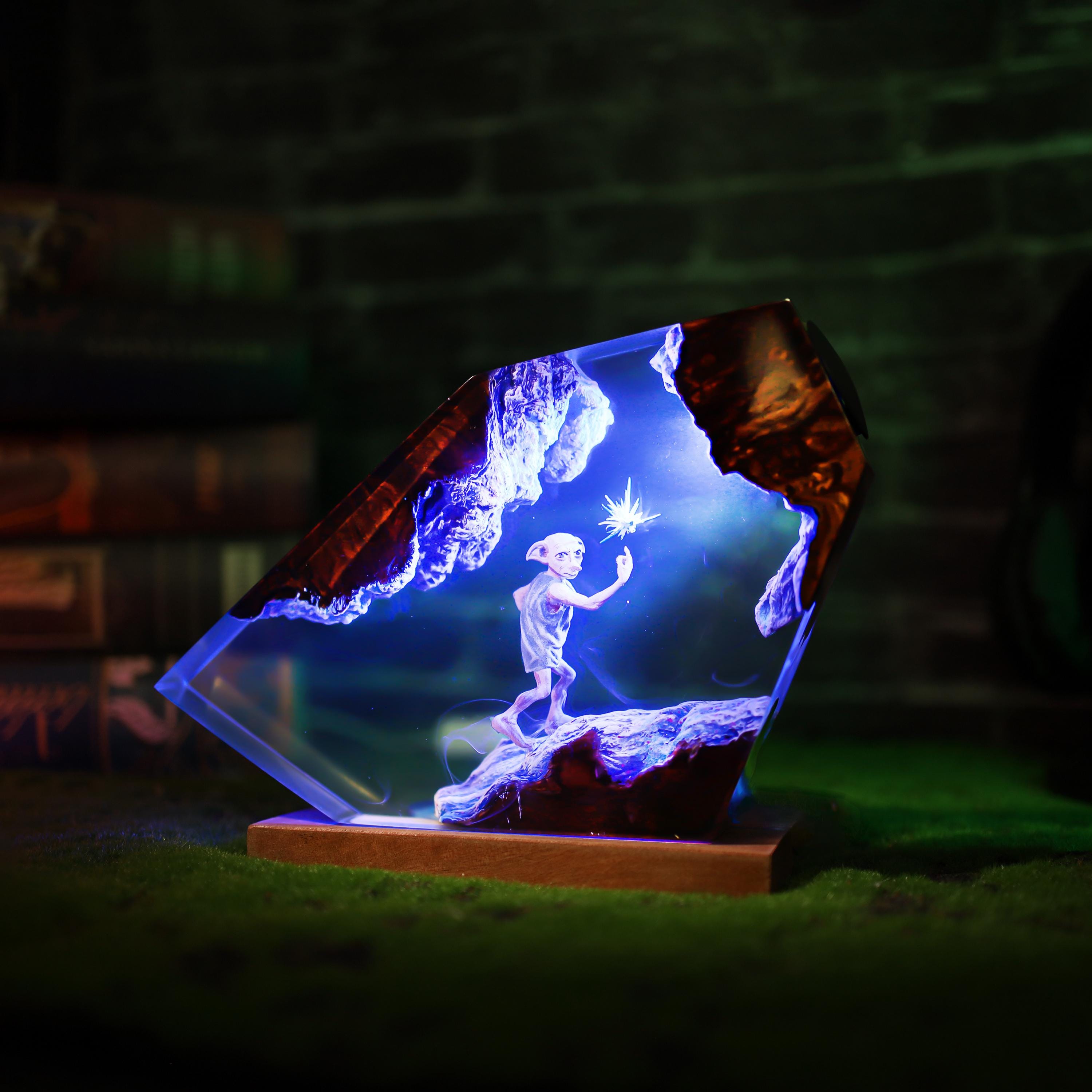 Dobby Resin Lamp, Handmade Epoxy Wizard Decor, Magical Creature Display ...
