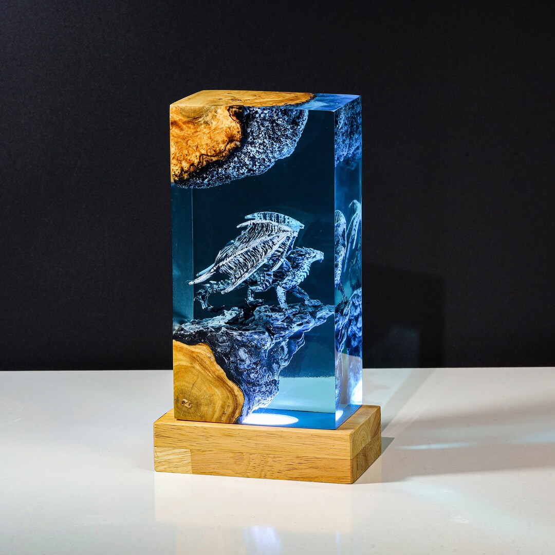 Forth Wings Dragon Resin Night Light 3d Dragon Dragon Miniature House ...