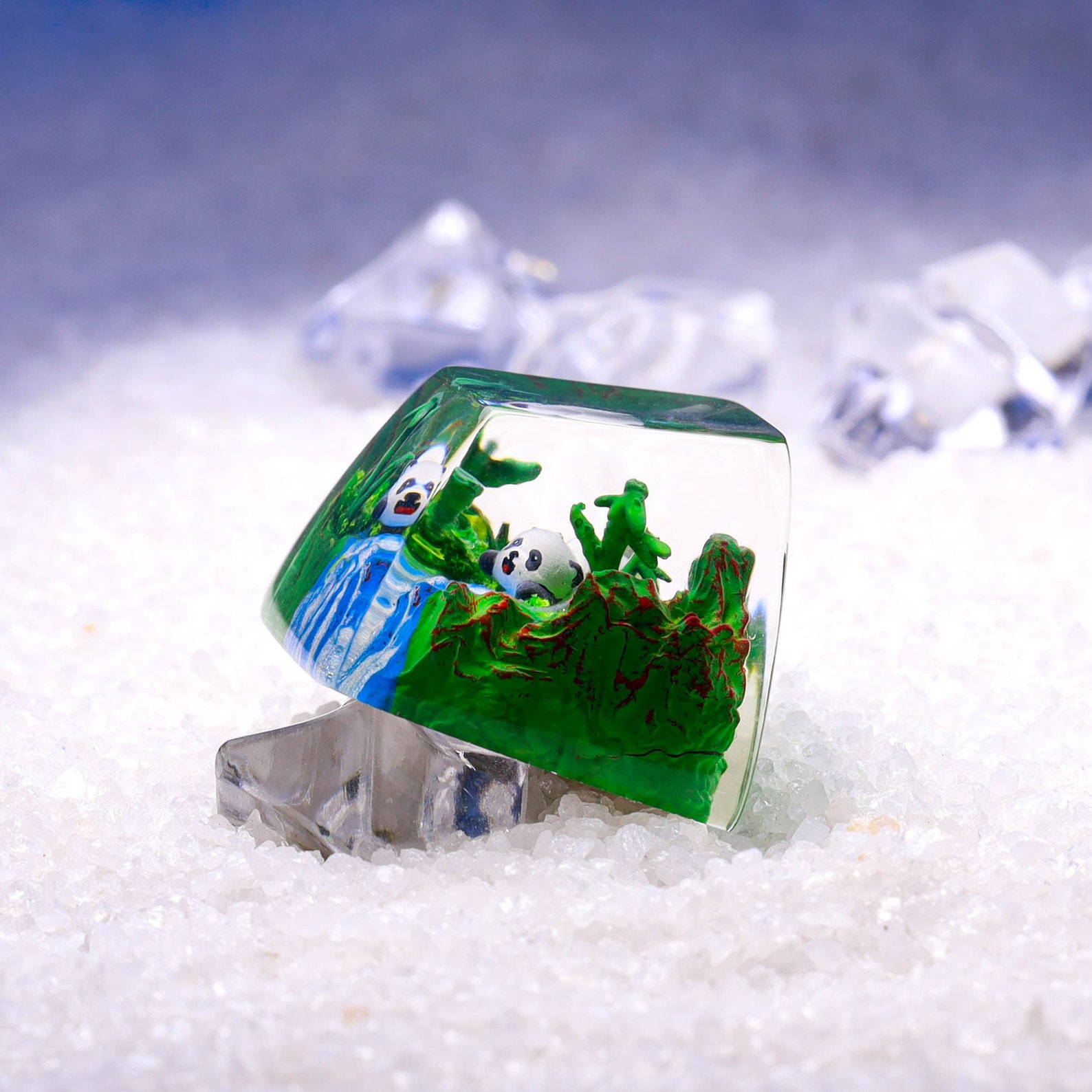 Cute Panda Artisan Keycap Panda Handmade Keycap for - Etsy