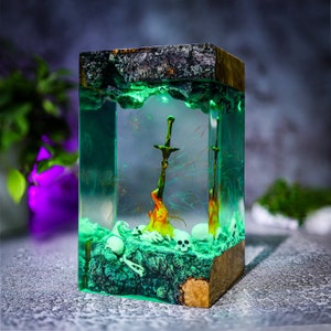 Resting Place in D.ark Sou.ls Night Light Bo.nfire Da.rk Soul Lamp, D ...