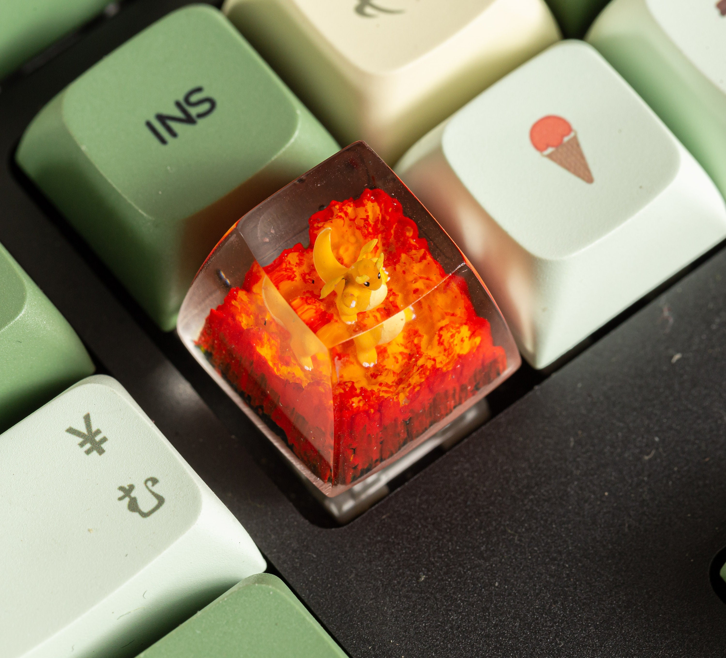 Dragonite Pokemon Artisan Keycap Dragonite ESC R1 Resin - Etsy UK