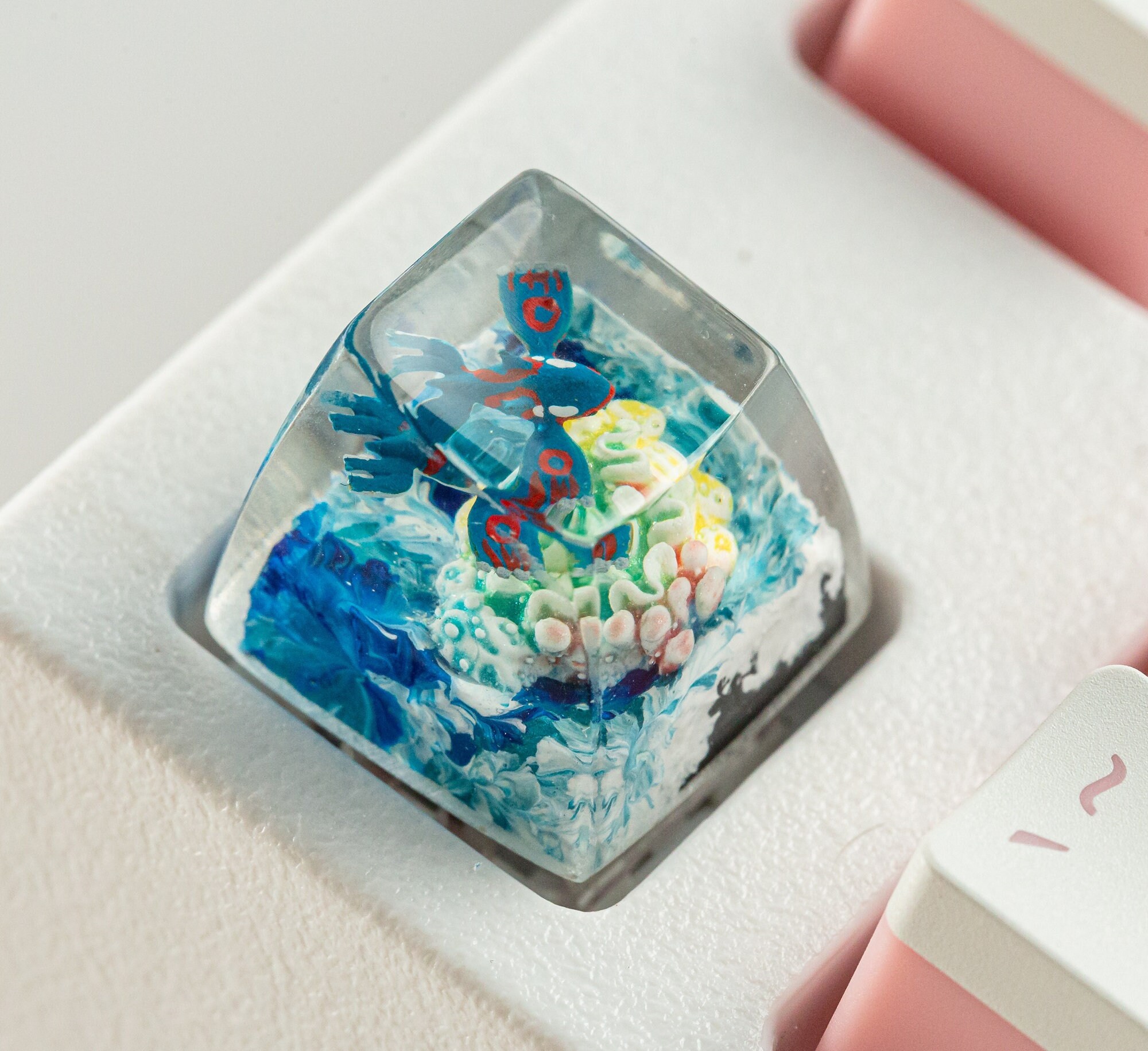 Kyogre Pokemon Keycap Custom Pokemon Resin Keycap Kyogre - Etsy Hong Kong