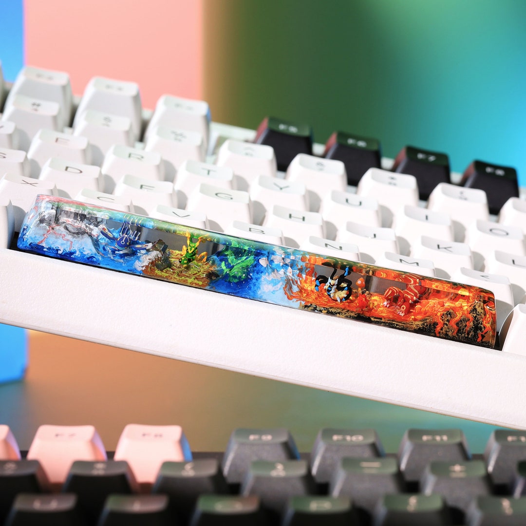 The Weather Trio Pokemon Spacebar, Pokemon Artisan Keycap, Custom ...