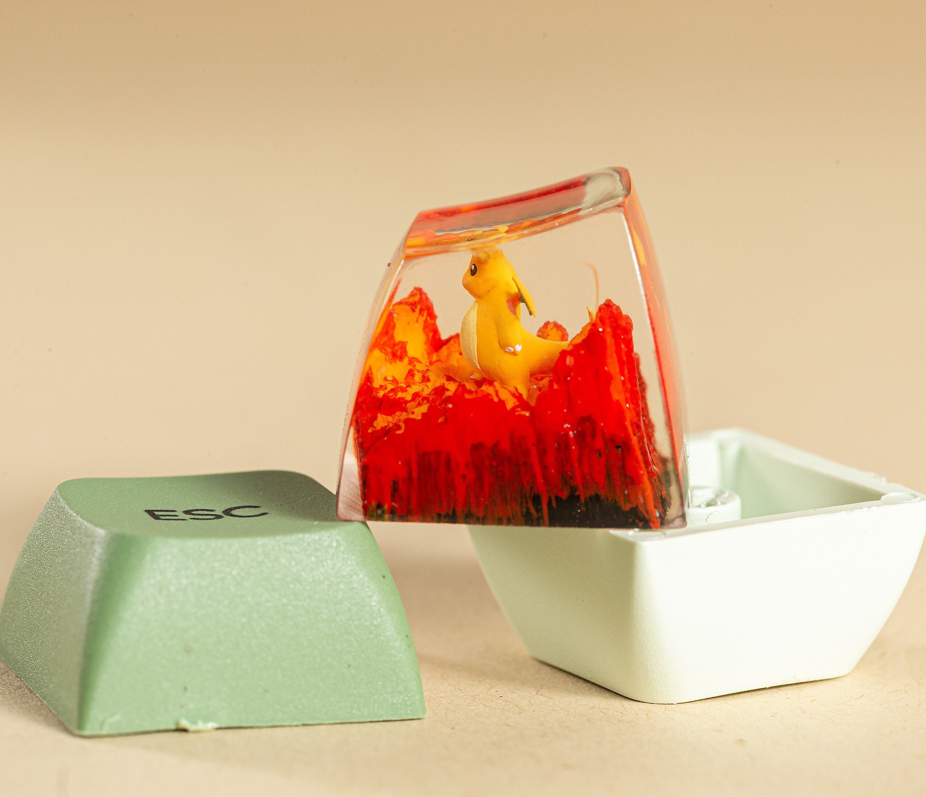 Dragonite Pokemon Artisan Keycap Dragonite ECS R1 Resin | Etsy