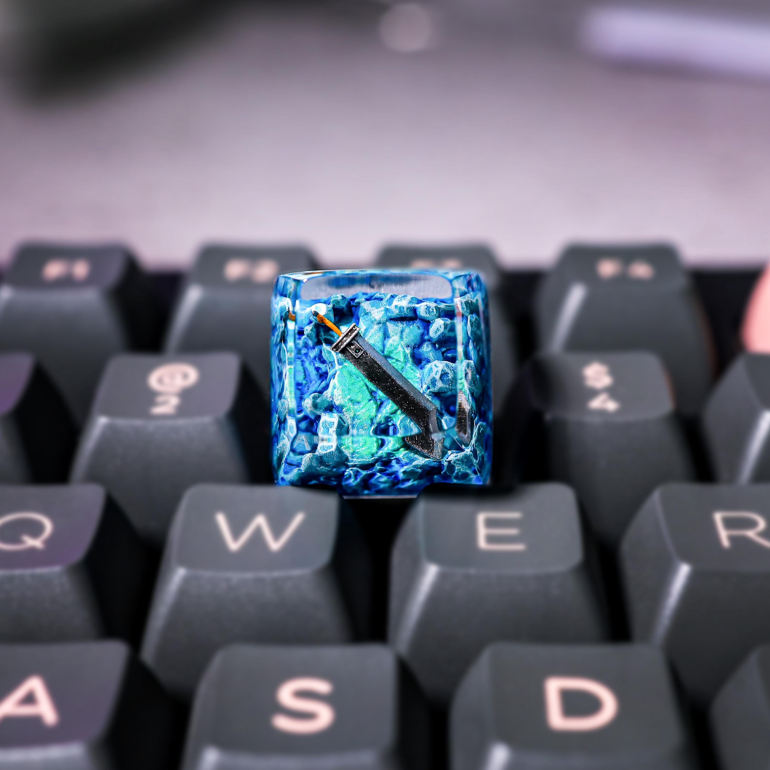 Fi.nal Fa.nta.sy B.uster Swo.rd Artisan Keycap, FF7 Resin Keycap,ffxiv ...