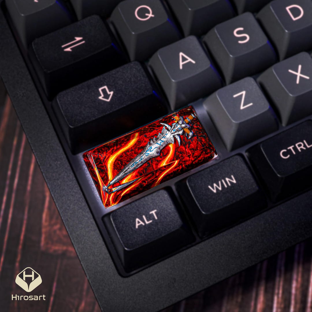 Handmade Frostmourne Sword Keycap for Shift/enter, Anime Enter Keycap ...