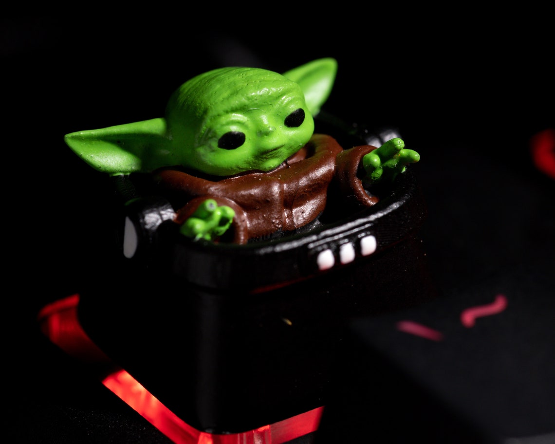 Baby Yoda Keycap Star War ESC R4 Resin Keycap Handmade | Etsy
