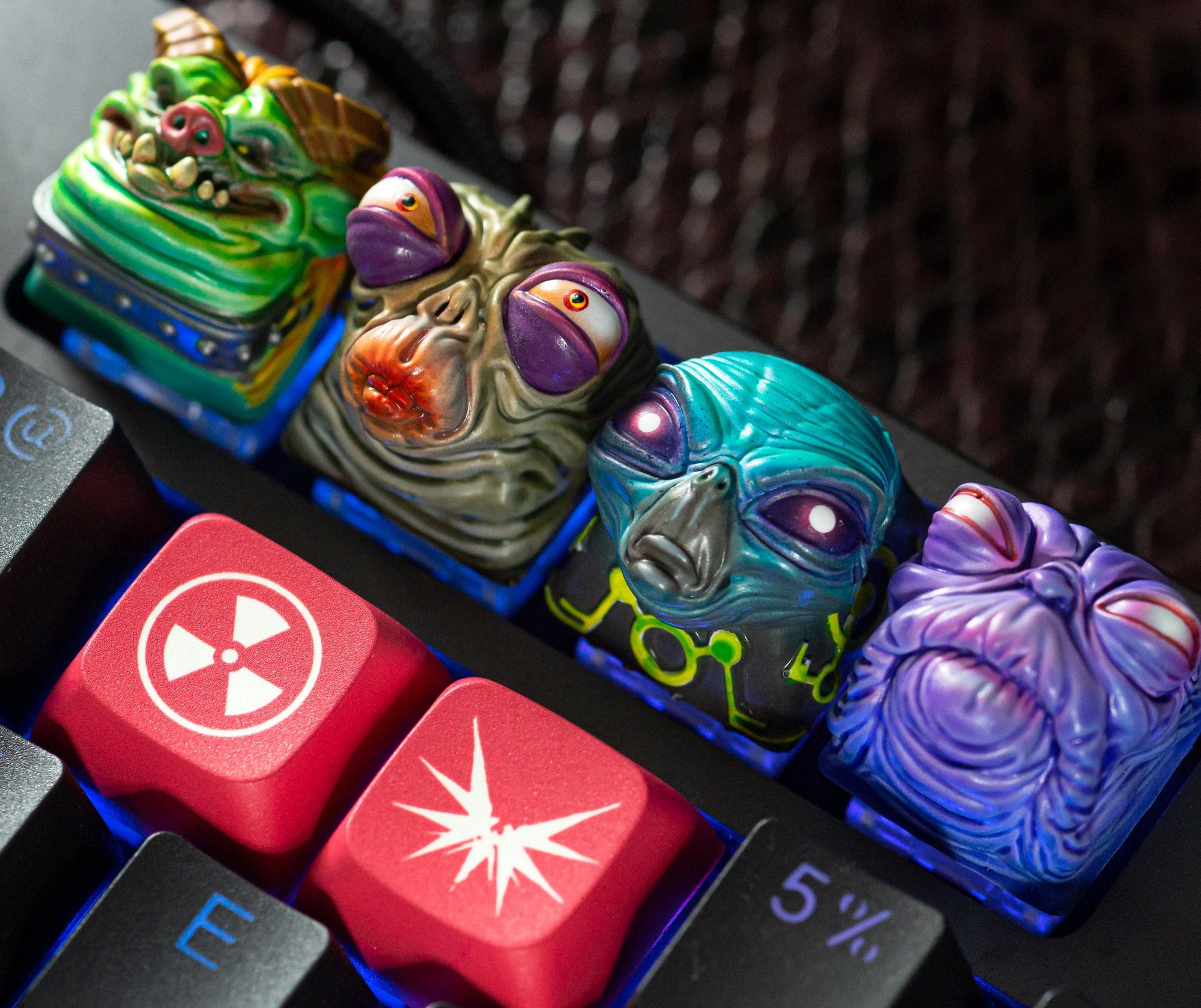 Alien Resin Keycap Alien Artisan Keycap ESC R1 artisan | Etsy