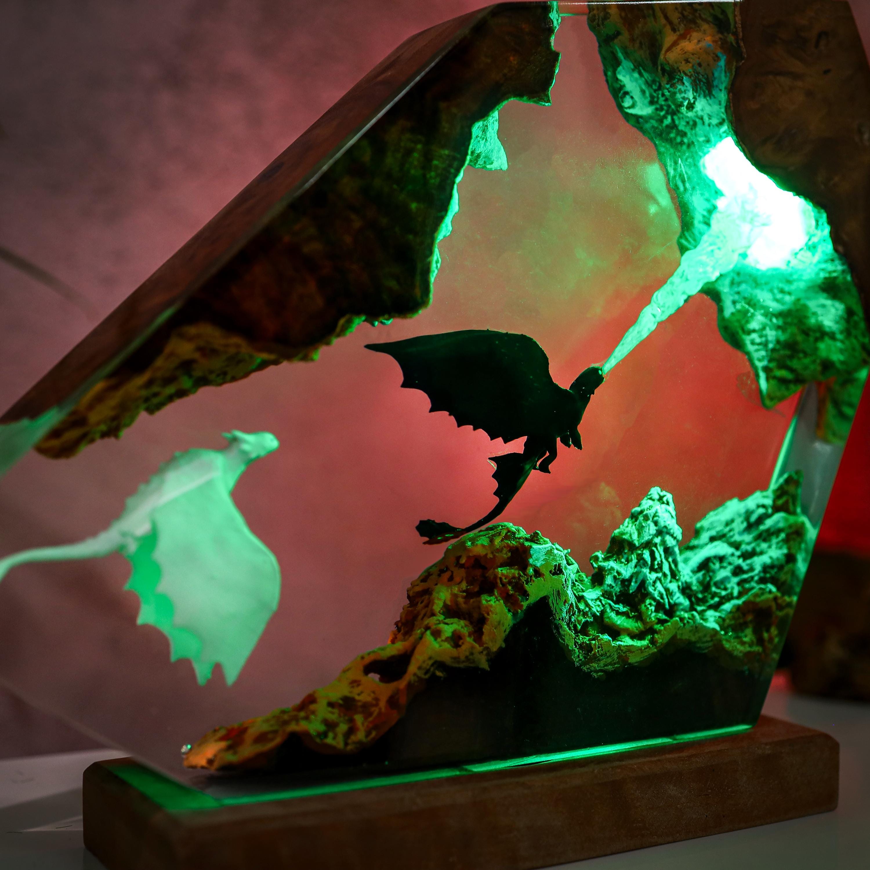 Fire Tooth.less and Light Fu.ry Night Light – HTTYD Epoxy Lamp, Unique ...