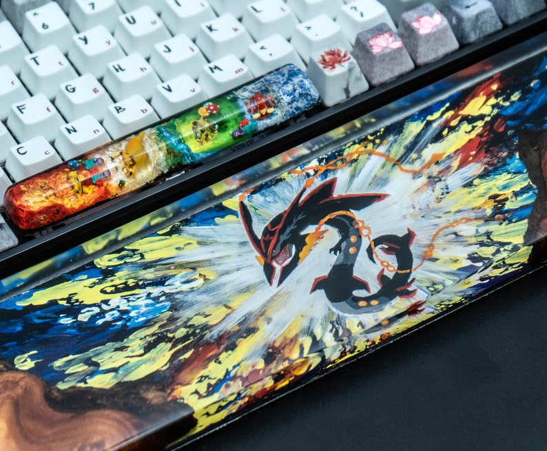 Rayquaza Pokemon Keyboard Wrist Rest Custom Pokemon Resin | Etsy