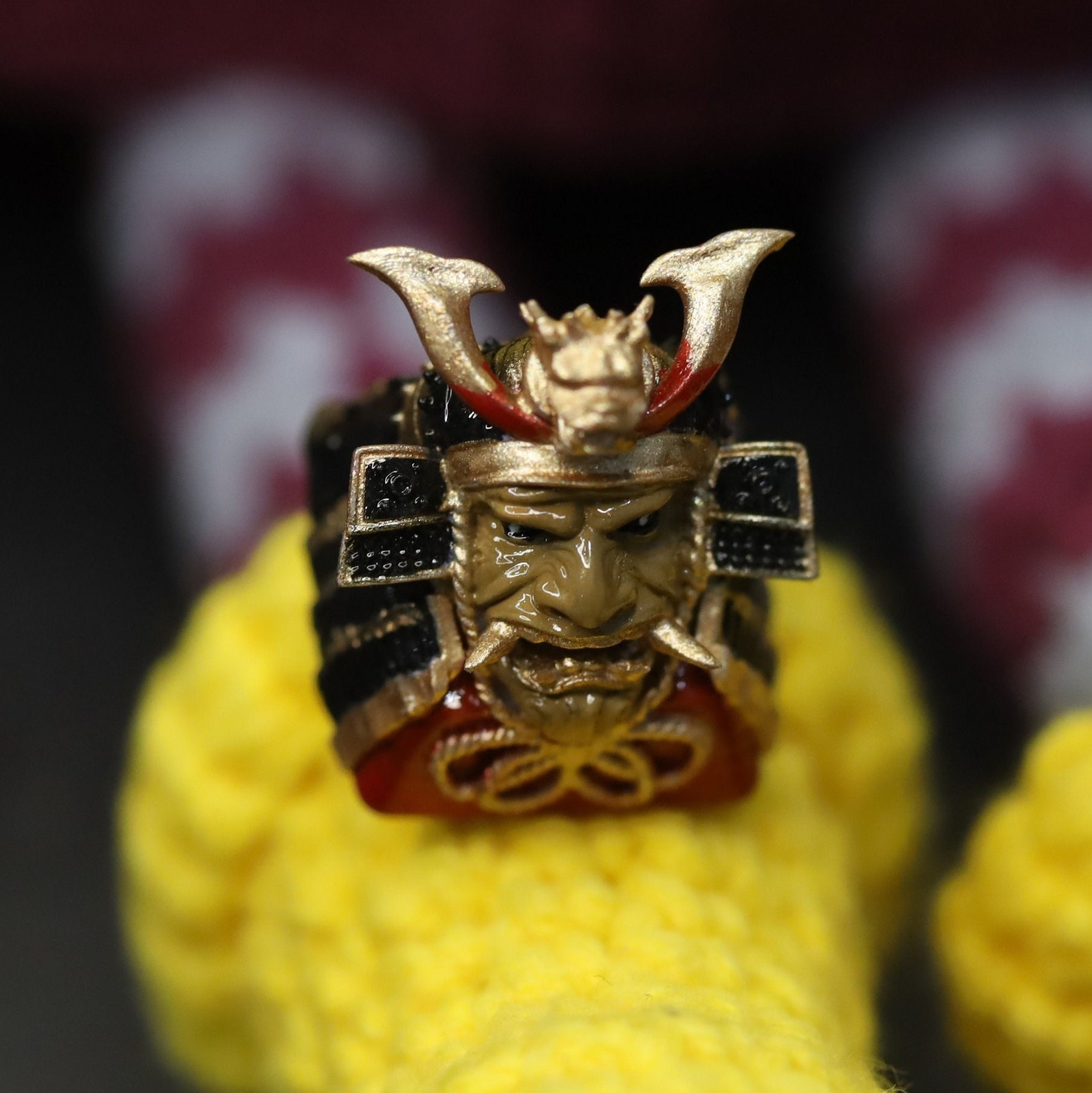 Japanese Samurai Artisan Keycap Oni Keycap Red Samurai - Etsy