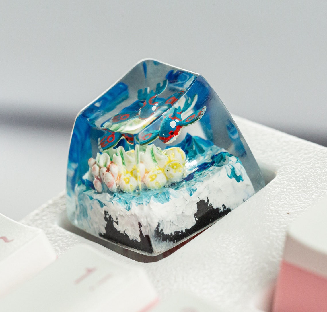 Kyogre Pokemon Keycap Custom Pokemon Resin Keycap Kyogre | Etsy Hong Kong
